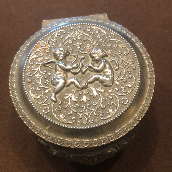 Other | Vintage Cherub Trinketjewelry Box | Poshmark